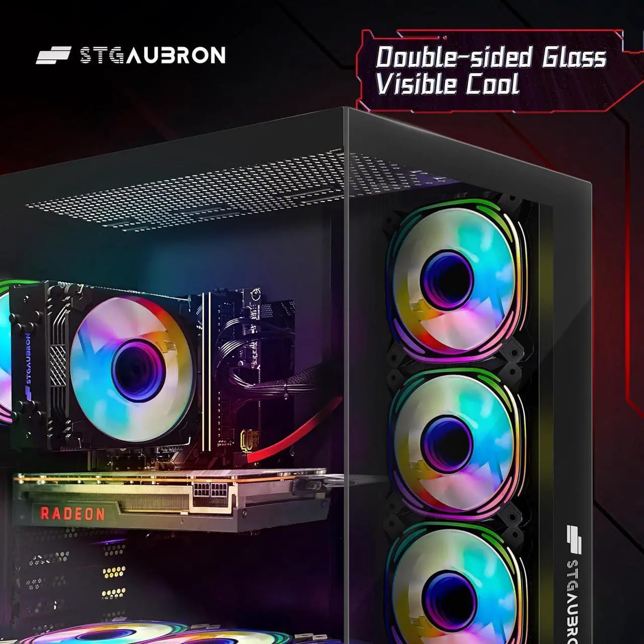 STGAubron Gaming Desktop, Intel Core i7-11700KF up to 5.0G, 32G DDR4 ...