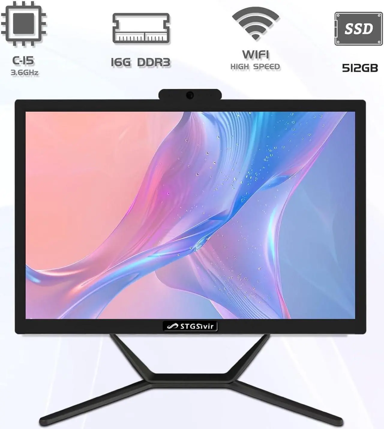 STGSivir Desktop Computer, 19-inch Display, Core i5 2.9GHz up to 3.6GHz ...