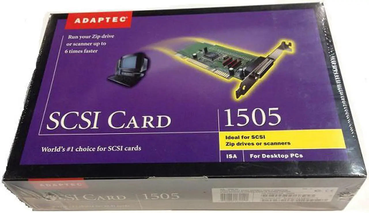Adaptec AVA-1505A KIT 1725800 16-Bit ISA 25-Pin DB25 SCSI Controller ...