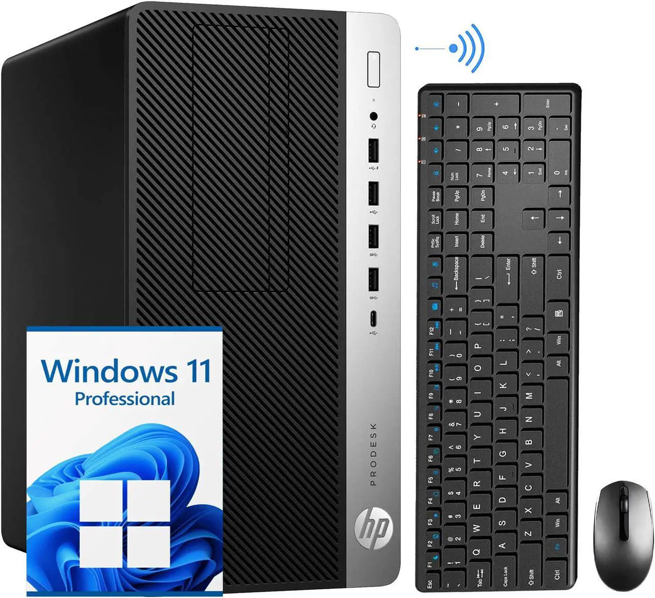 Refurbished: HP ProDesk 600 G5 Microtower Windows 11 Pro desktop ...