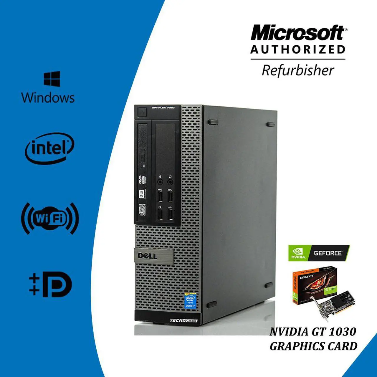 Refurbished: Gaming PC - Dell Optiplex 7020 SFF Desktop computer intel ...