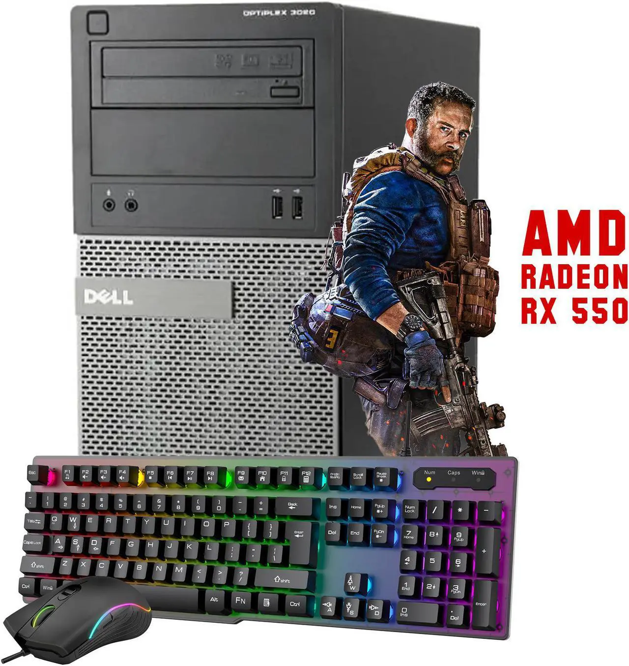 Refurbished: Dell OptiPlex 3020 Tower Gaming Computer PC Intel Quad ...