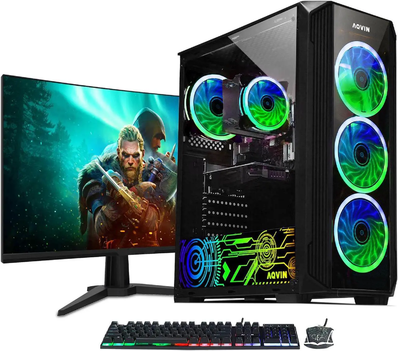 AQVIN ZForce Gaming Computer | 27 inch Gaming Monitor | Intel I7 ...