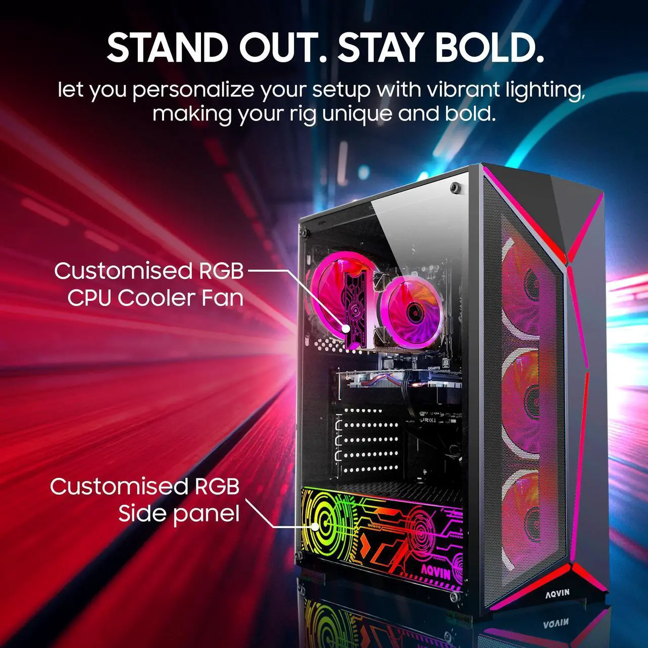 AQVIN AQ80 Gaming Tower PC - Intel Hexa-Core i7 Up to 4.60 GHz | NVIDIA ...
