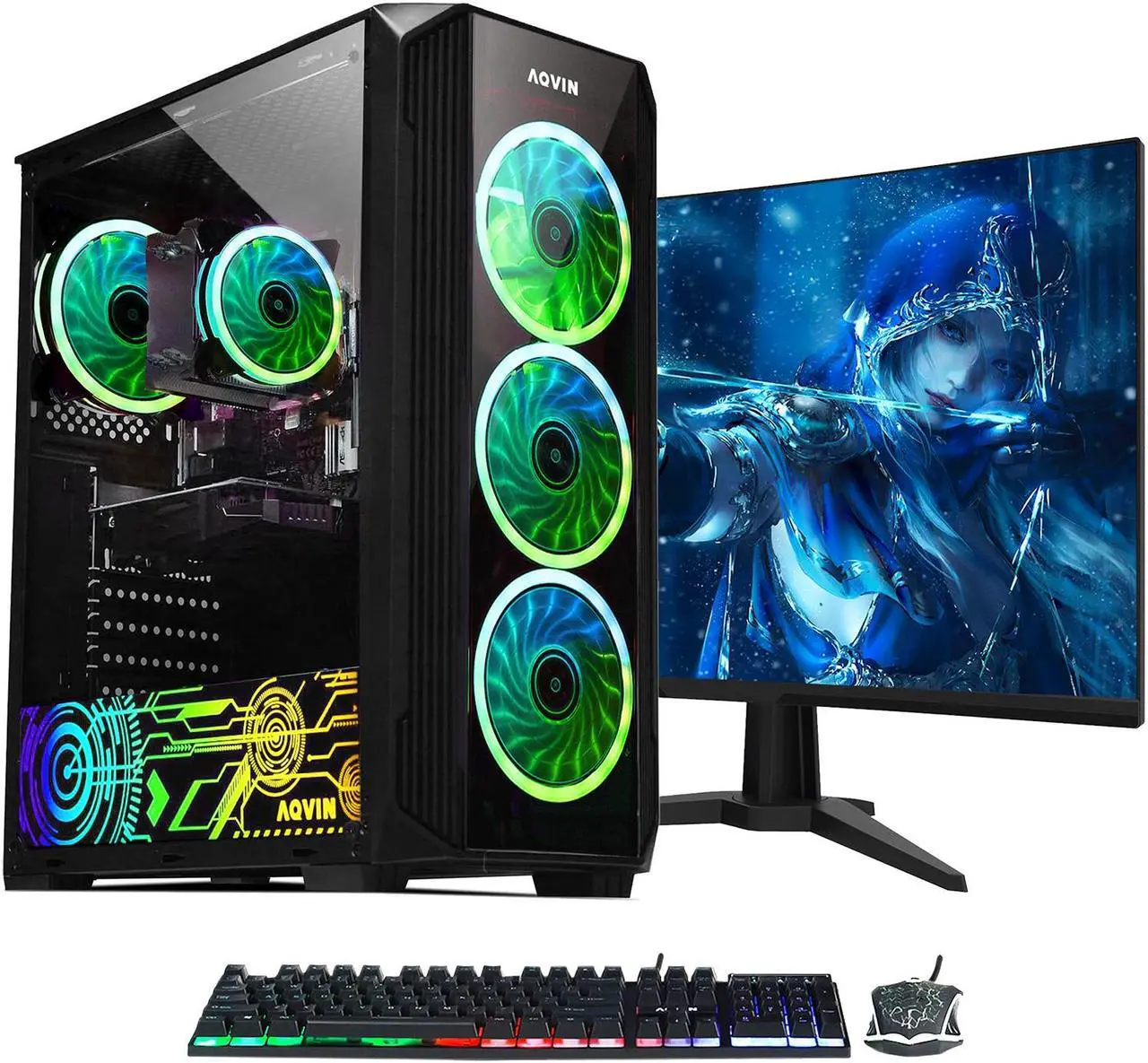 Refurbished: Gaming Desktop Tower AQVIN - Intel Core I7 Up to 4.0GHz ...
