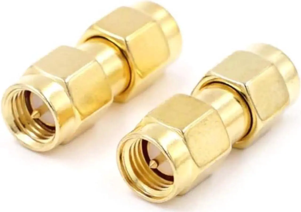 1PCS SMA male to SMA male Adapter RF Coax Coupling Nut barrel Connector ...