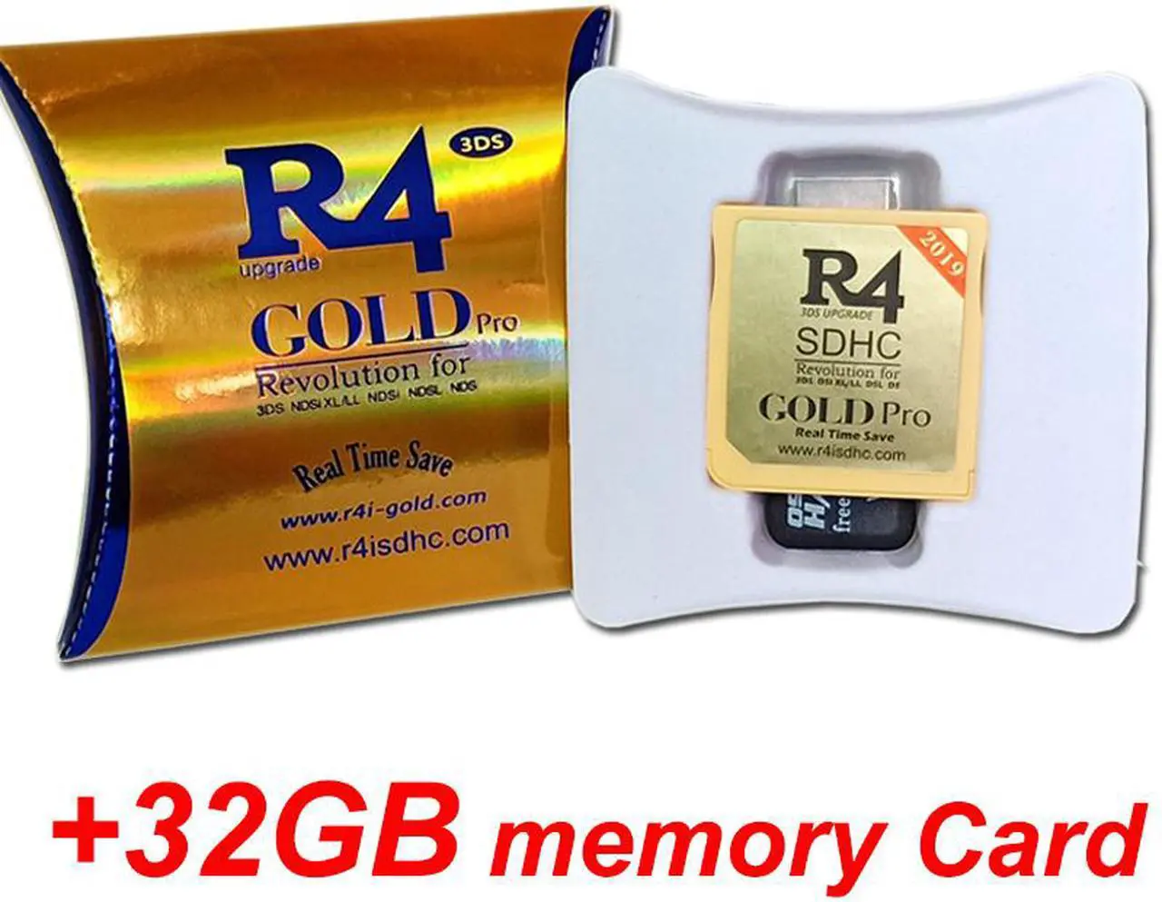 2020 R4i Gold Pro + 32GB Memory Card Combo, R4 Gold RTS R4DS SDHC R4i ...