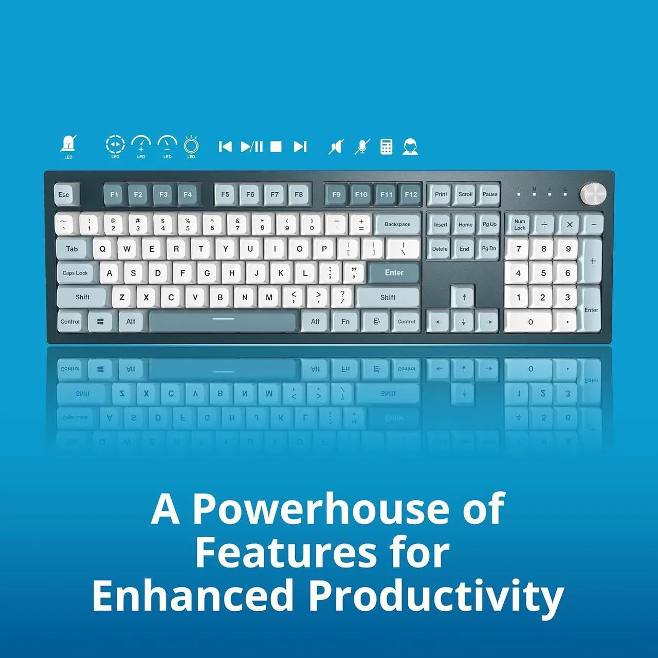 Montech MKey Mechanical Gaming Keyboard: Customizable RGB LED, Premium ...