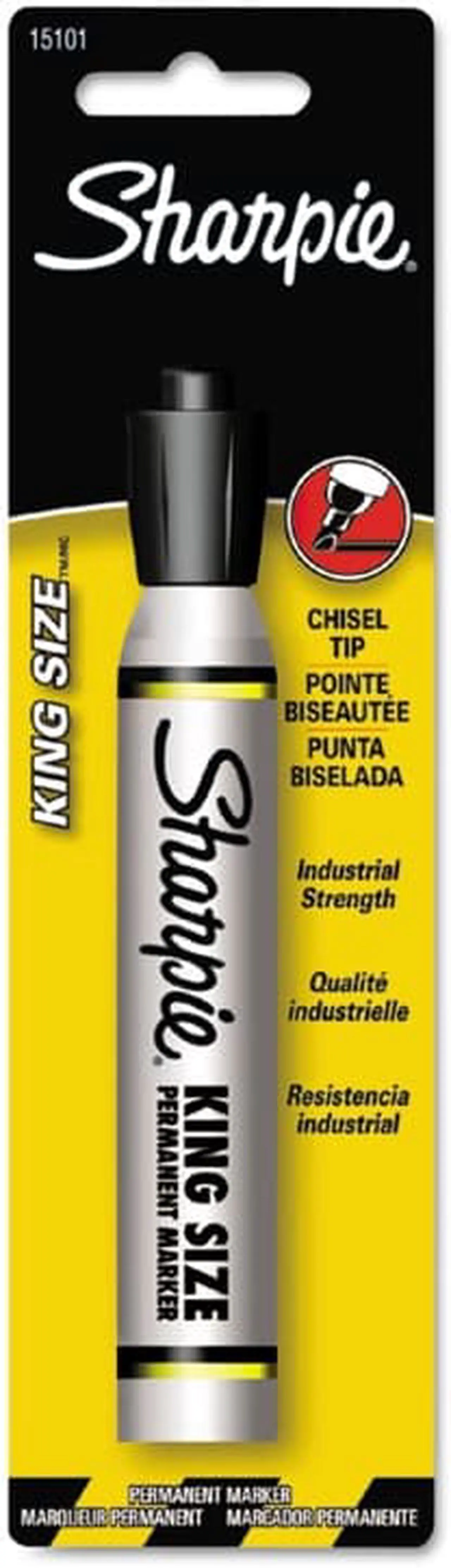 SHARPIE 15101PP Permanent Marker, Chisel Tip Black - Newegg.com
