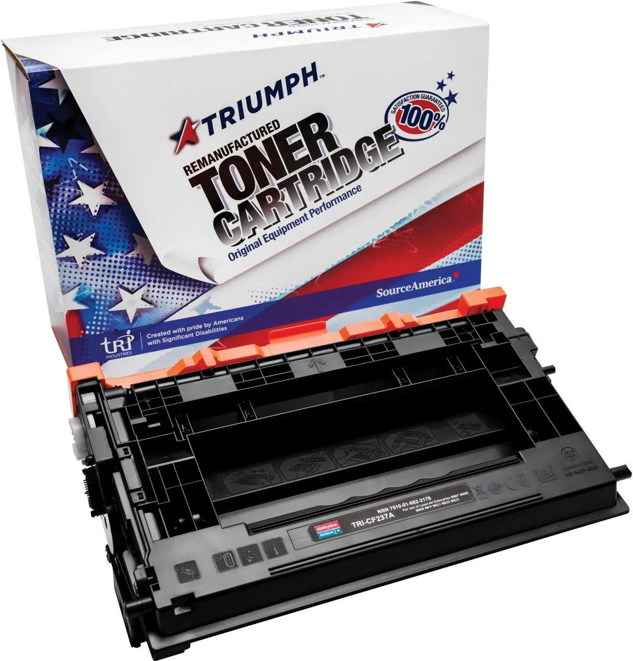 AbilityOne AB17510016822176 Black ALT HP LaserJet M609DN 37A SD Toner ...