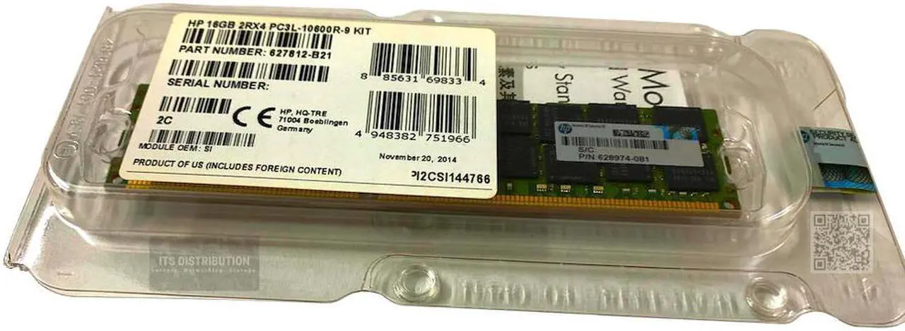 HP SmartMemory 16GB DDR3 SDRAM Memory Module (627812-B21) - Newegg.com