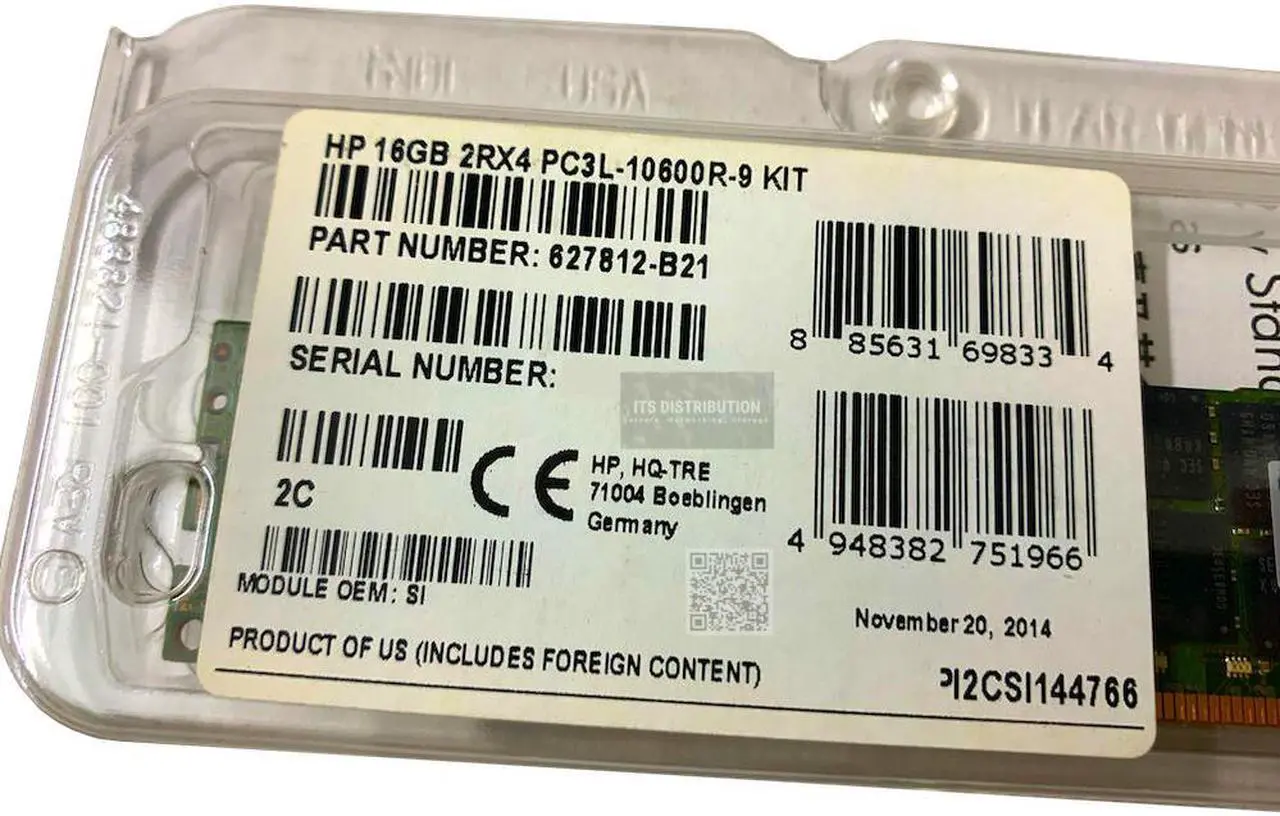 HP SmartMemory 16GB DDR3 SDRAM Memory Module (627812-B21) - Newegg.com