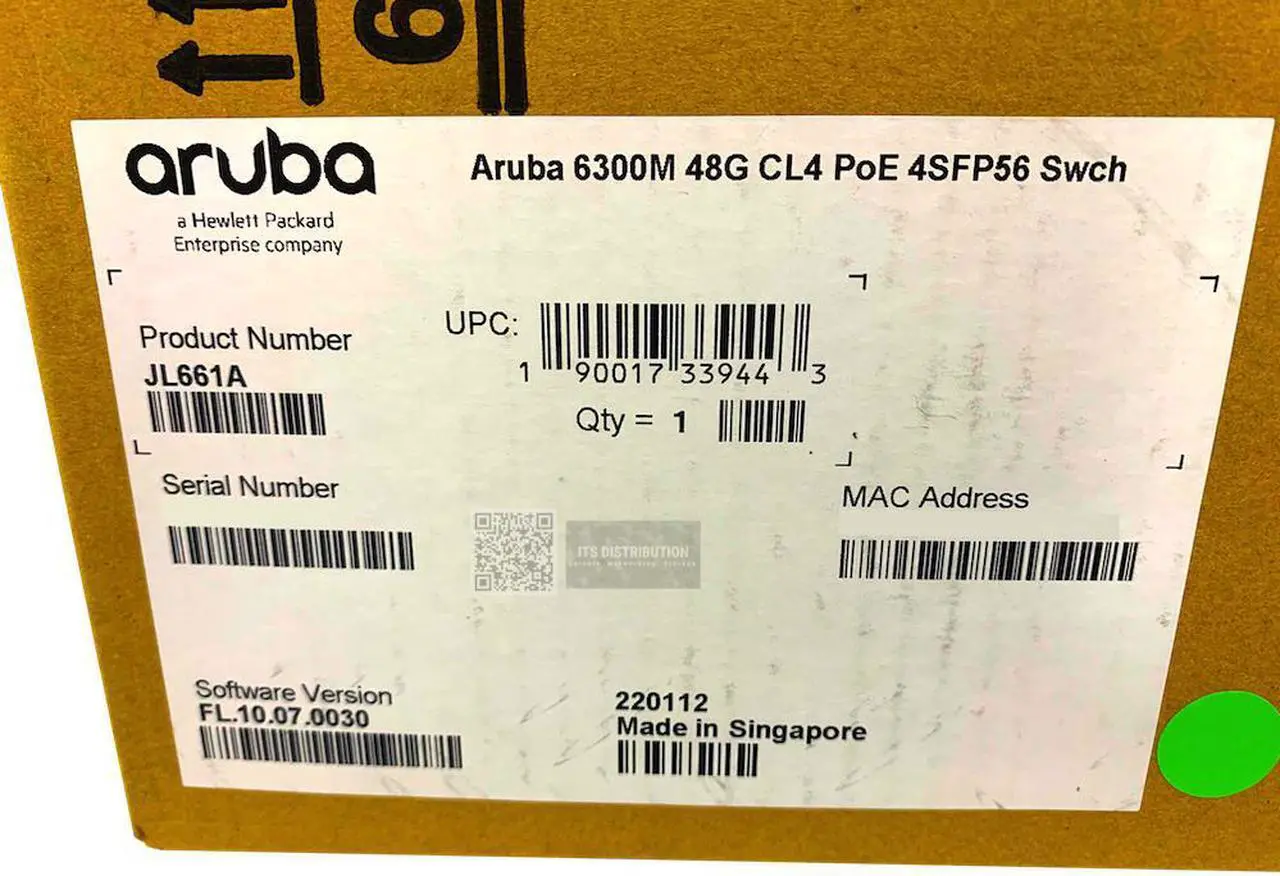 HPE Aruba 6300M 48G CL4 PoE 4SFP56 Switch (JL661A) - Newegg.com