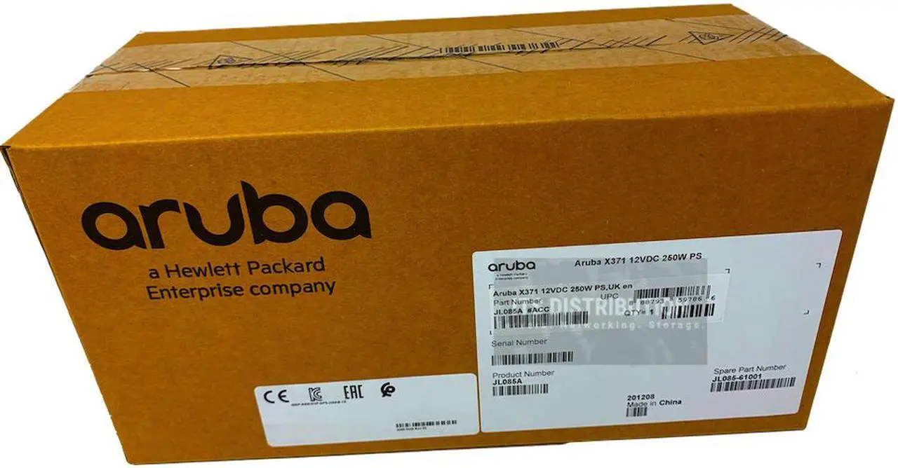 HPE JL085A#ACD Aruba X371 12VDC 250W 100-240VAC Power Supply - Newegg.com
