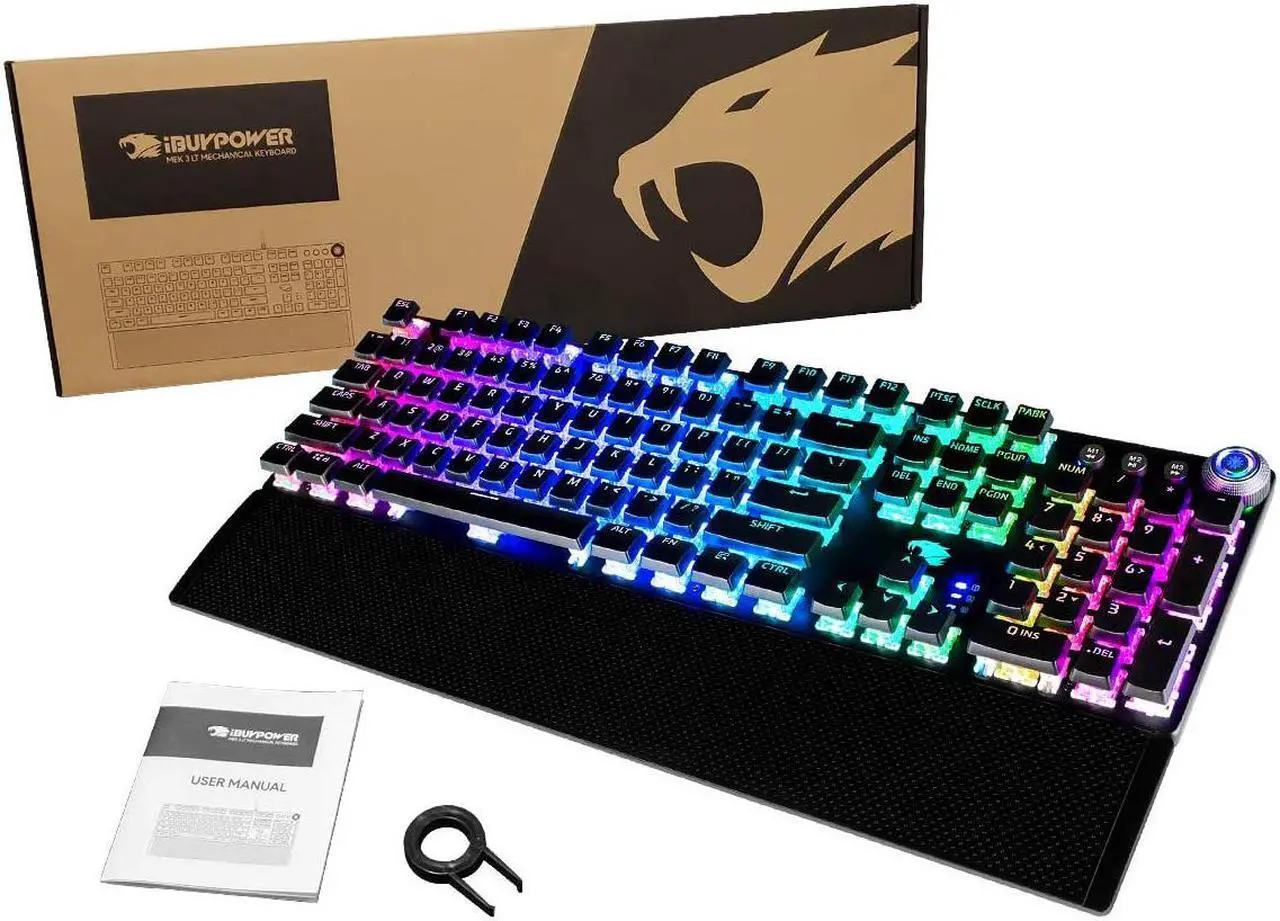 iBUYPOWER MEK 3 LT RGB Mechanical Gaming Keyboard - Blue Switches ...