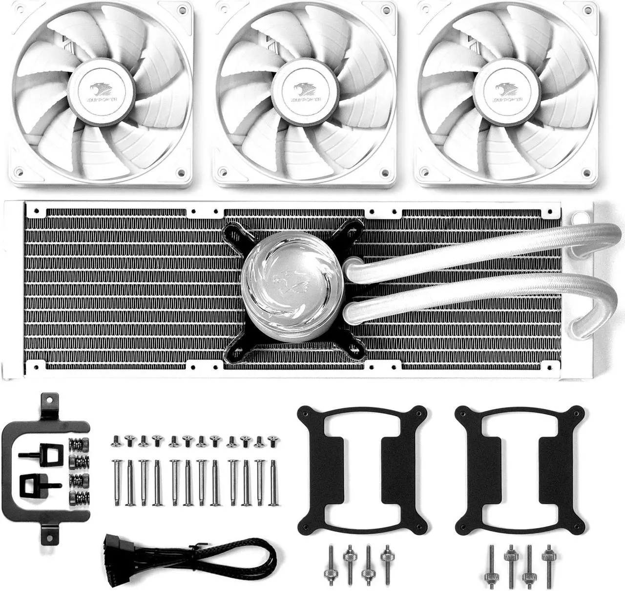 iBUYPOWER AW4 360mm Radiator CPU AIO Liquid Cooler (2024), 3x 120mm ...