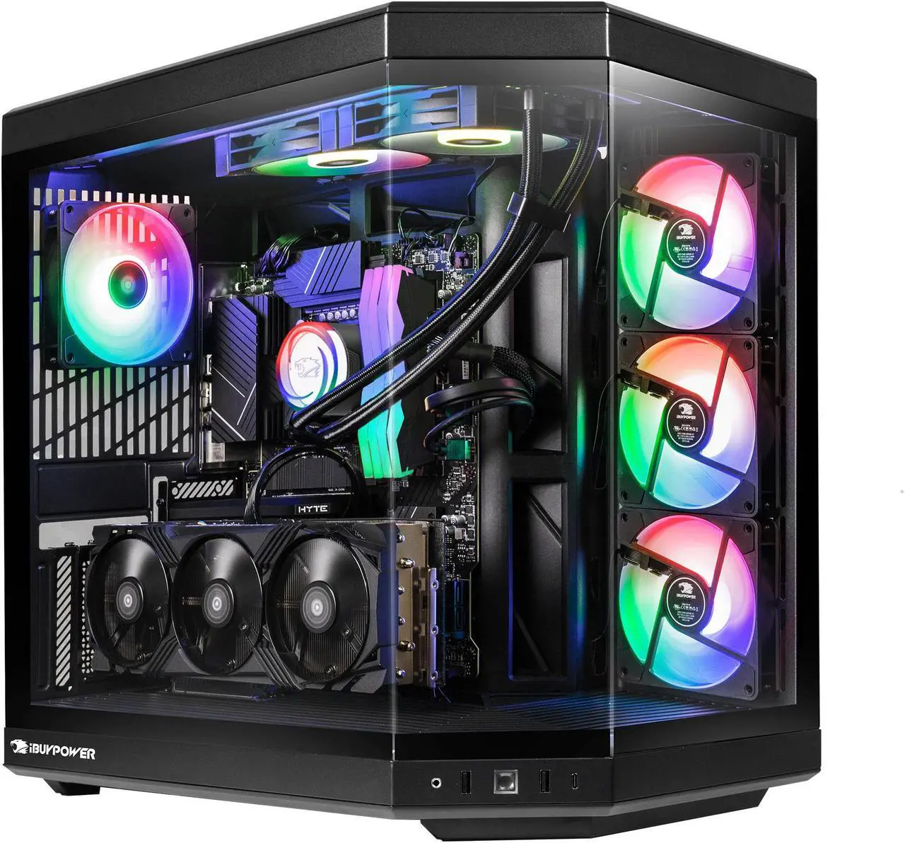 iBUYPOWER Y70 Black Gaming PC Desktop - Intel Core Ultra 9 285K ...