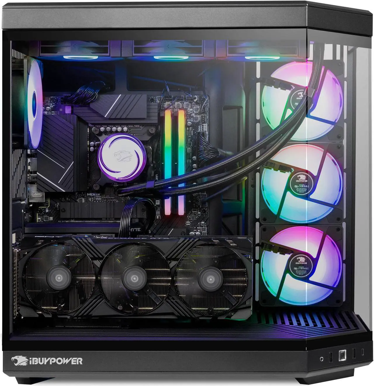 iBUYPOWER Y70 Black Gaming PC Desktop - Intel Core Ultra 9 285K ...