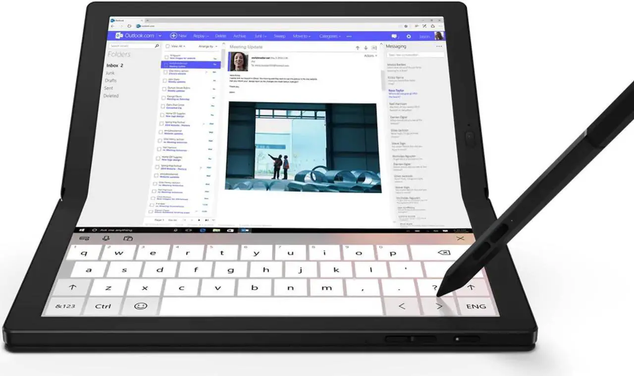 Refurbished: Lenovo 13.3" Touch Laptop Thinkpad X1 Fold G1 Core i5 ...