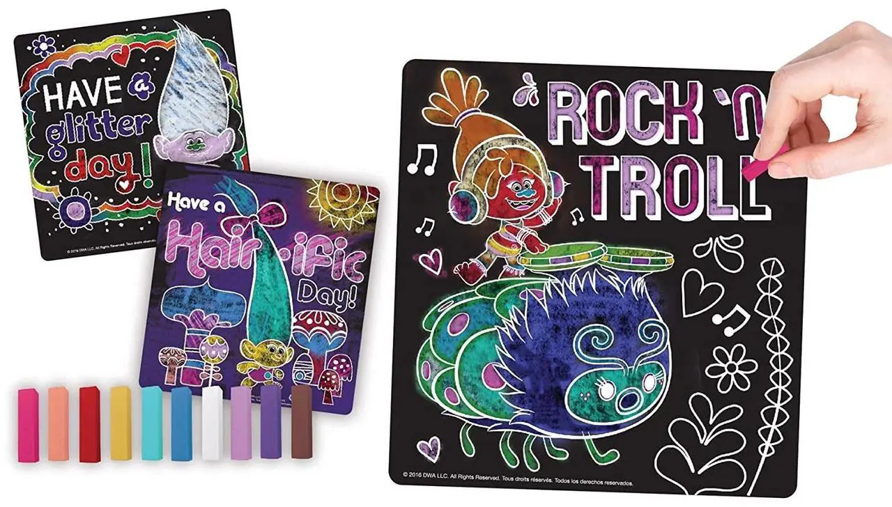 Trolls Chalk Sketch Set - Newegg.com