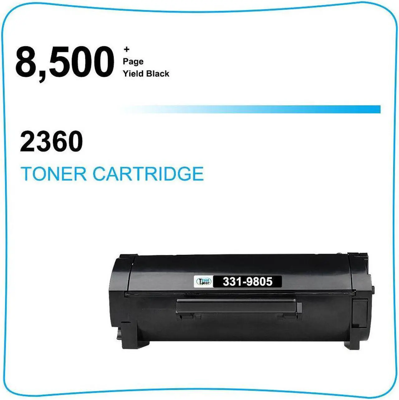 1 Pack Toner Cartridge for Dell B2360d B2360dn B3460dn B3465dn B3465dnf ...