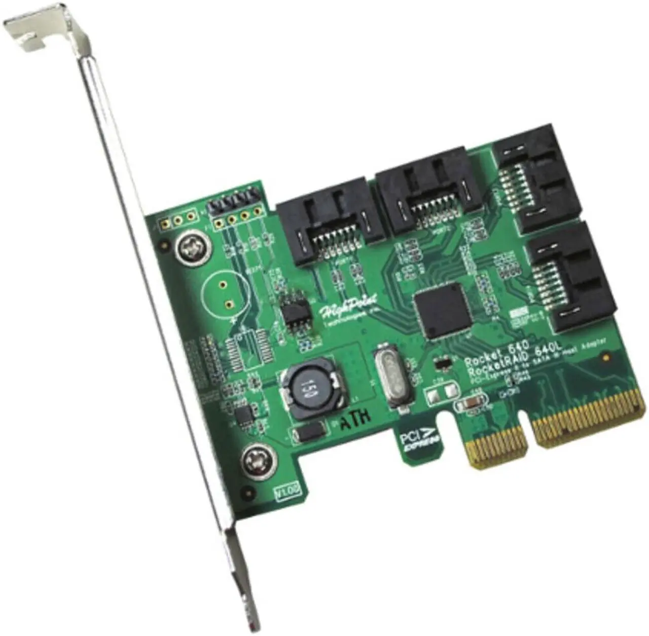 HighPoint Rocket 640L Lite Version 4-Port PCI-Express 2.0 x4 SATA 6Gb/s RAID Controller - Newegg.com