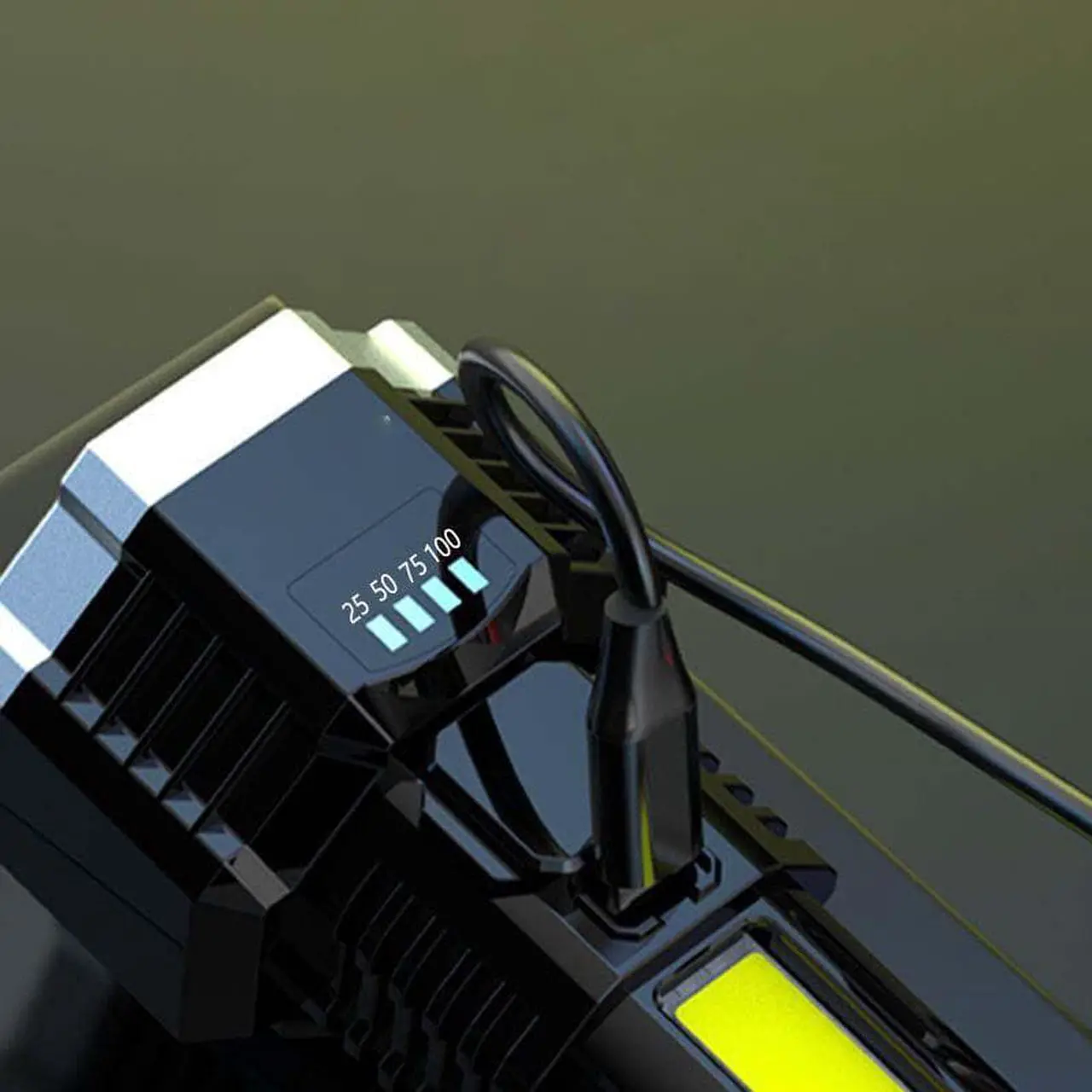 5 LED Flashlight Portable High Lumen Work Light USB Rechargeable Light ...