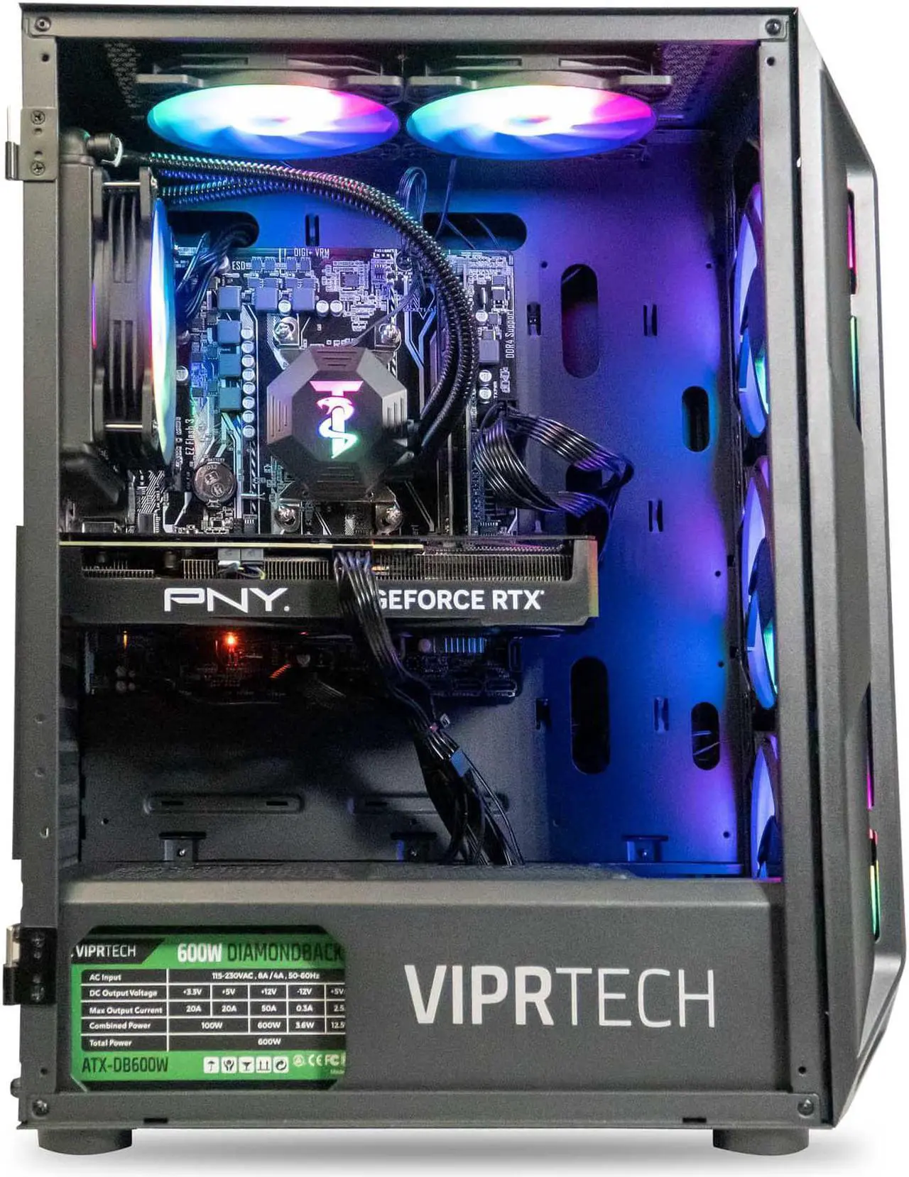 ViprTech Overlord 2.0 Liquid-Cooled PC - AMD Ryzen 7 5700X (4.6Ghz ...