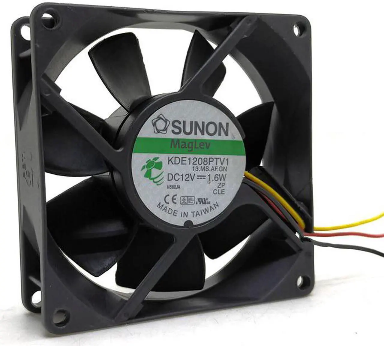 8025 12V 3-wire CPU Computer Power Supply Cases Cooling Fan KDE1208PTV1 ...