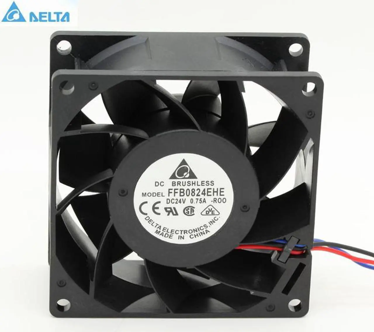 delta FFB0824EHE -ROO -R00 8038 8cm 80mm DC 24V 0.75A 3-pin server ...