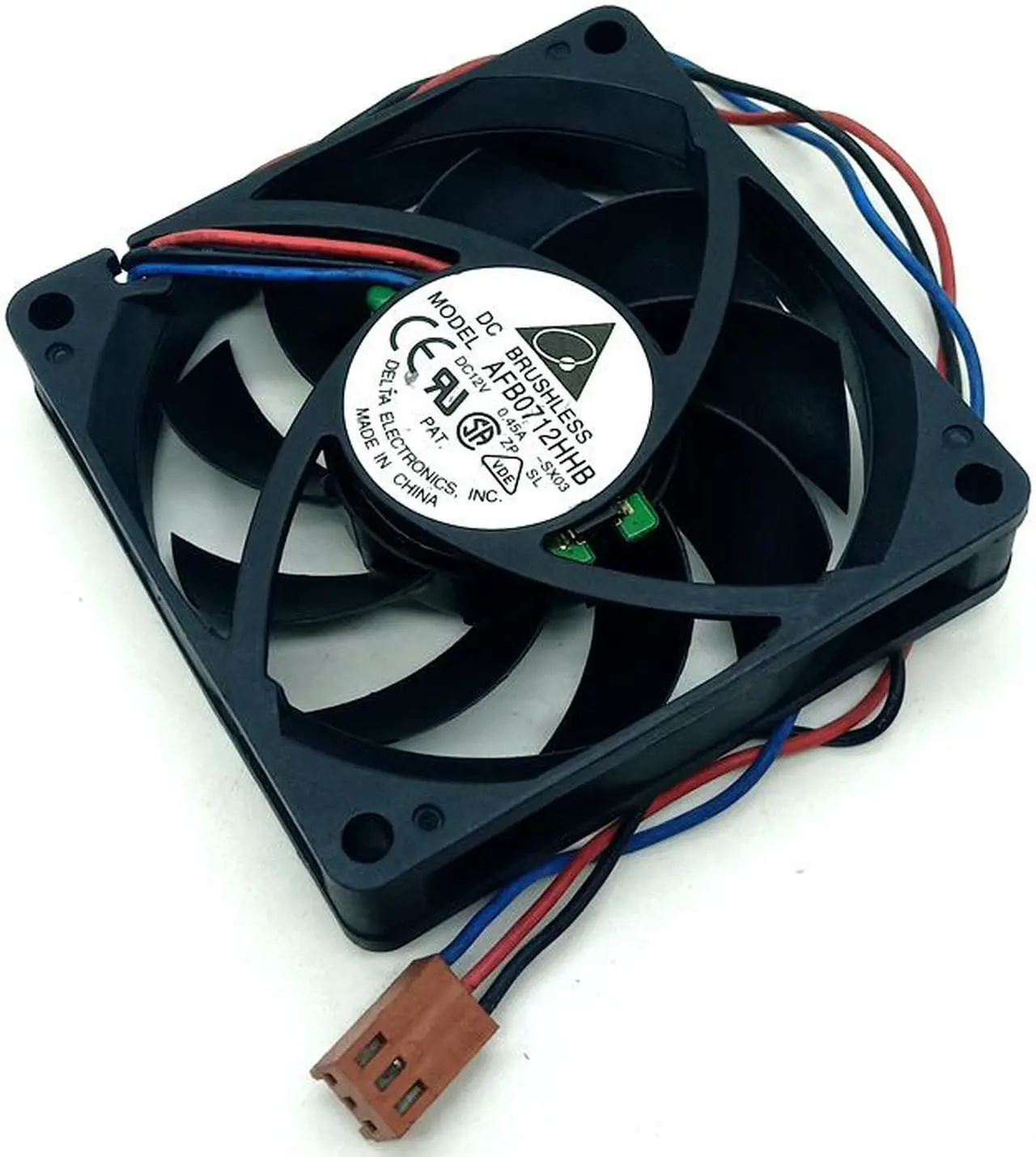 Delta 7015 12V Ball Speed Fan AFB0712HHB 7cm Computer CPU Cabinet Power ...