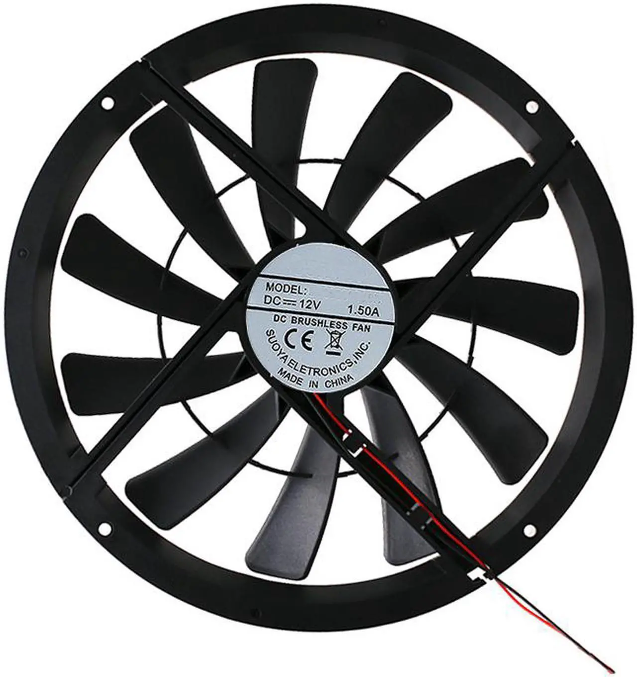 25cm 250mm fan Full Round 1200 RPM Max Airflow Cooling PWM Case Fan ...