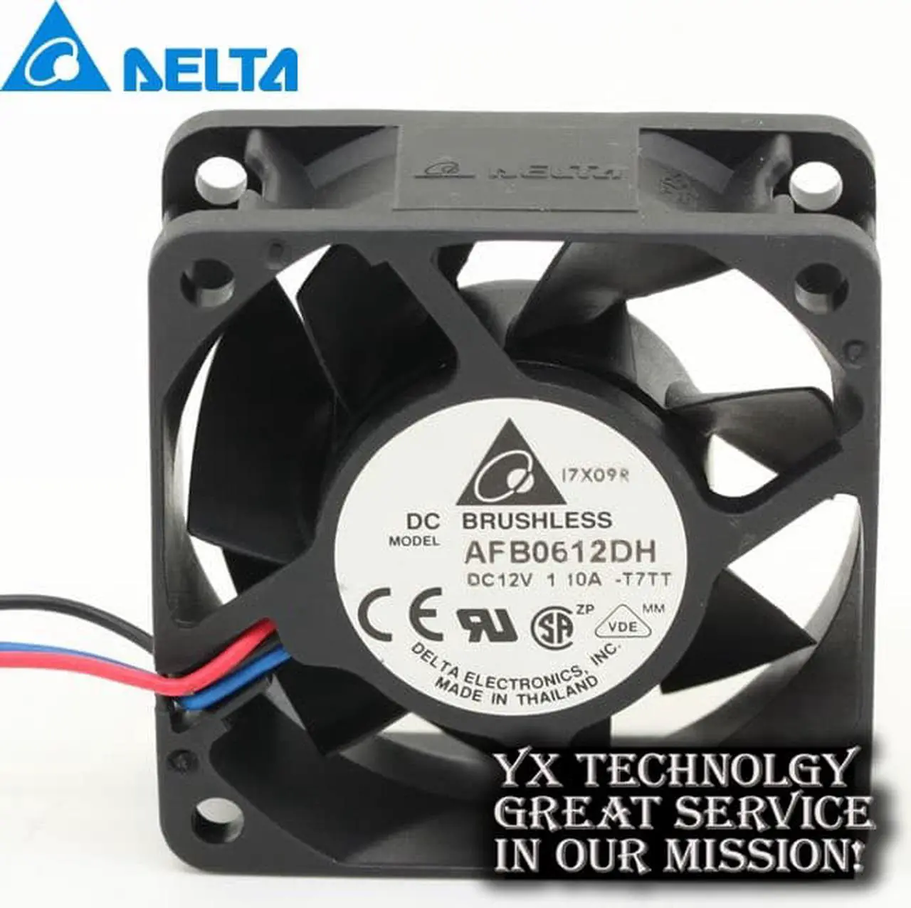 Delta AFB0612DH 6025 60*60*25MM 6cm 12V 1.1A three-speed fan - Newegg.com