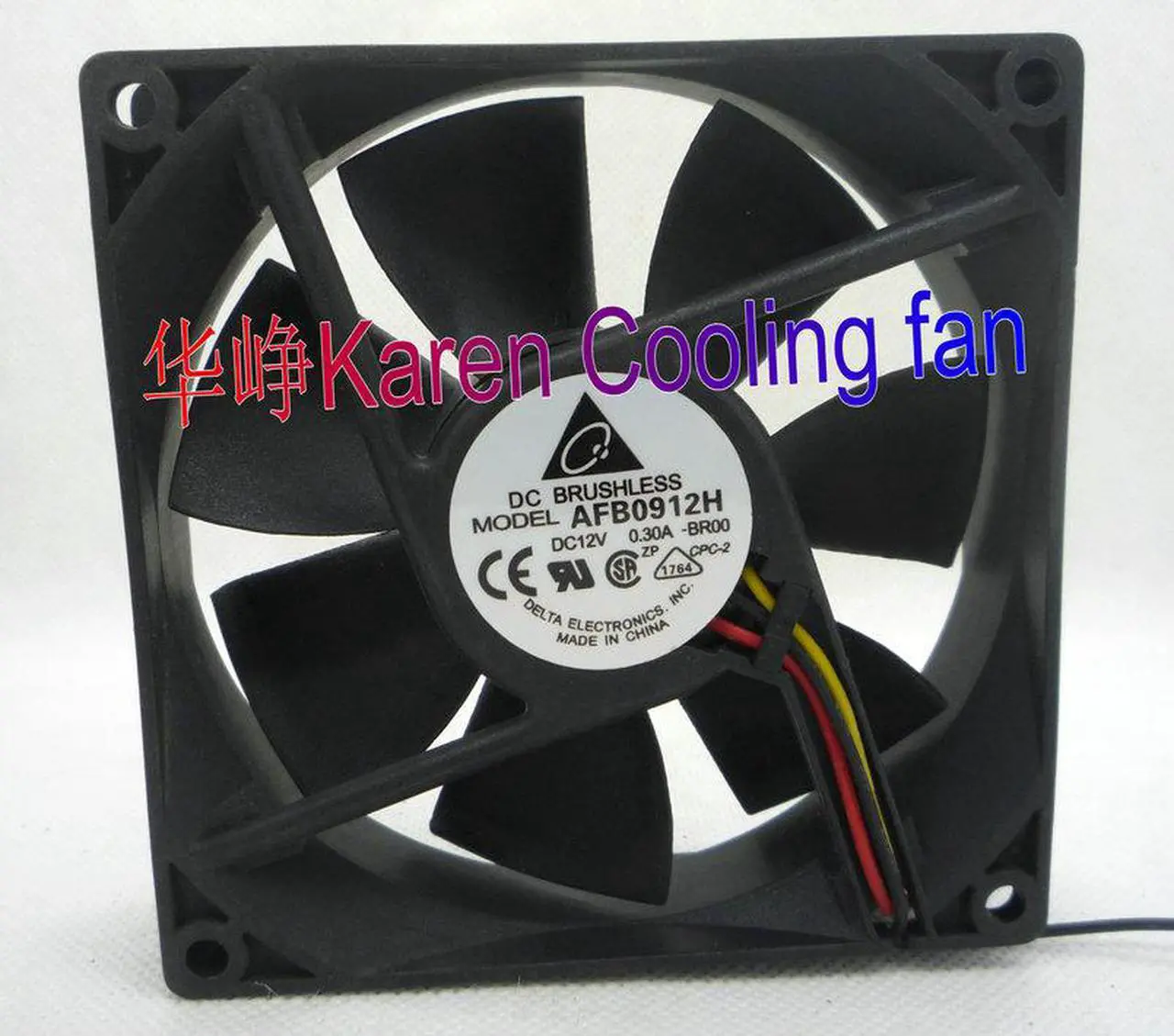 DELTA 9CM 92*92*25MM 9225 12V 0.3A AFB0912H -BR00 3WIRE Cooling fan - Newegg.com