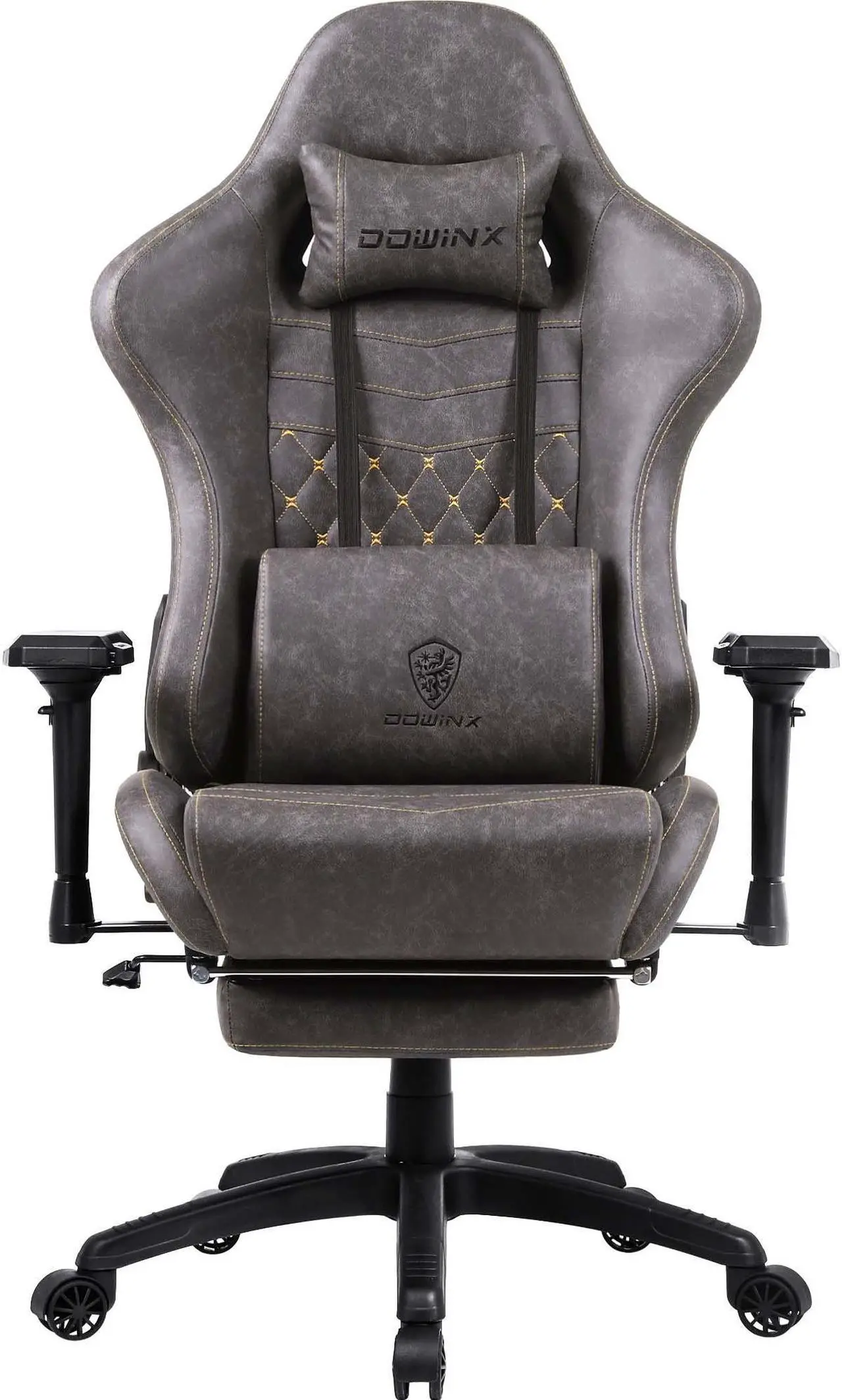 Dowinx Gaming Chair with Massage Lumbar Support High Back 4D Armrest Adjustable Computer Chair ...