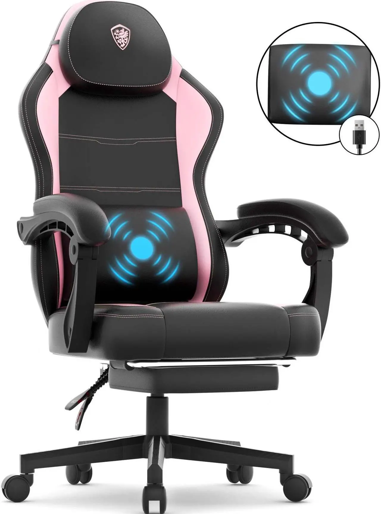 Dowinx Gaming Chair with Pocket Spring Cushion, Ergonomic Computer ...