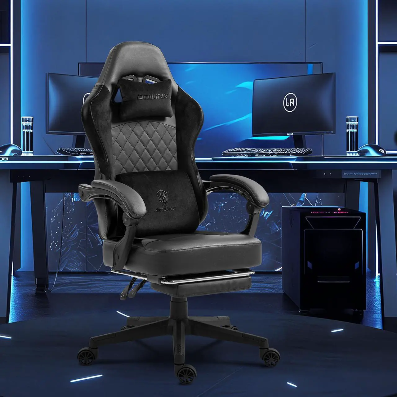 Dowinx Gaming Chair with Pocket Spring Cushion, Ergonomic Computer ...