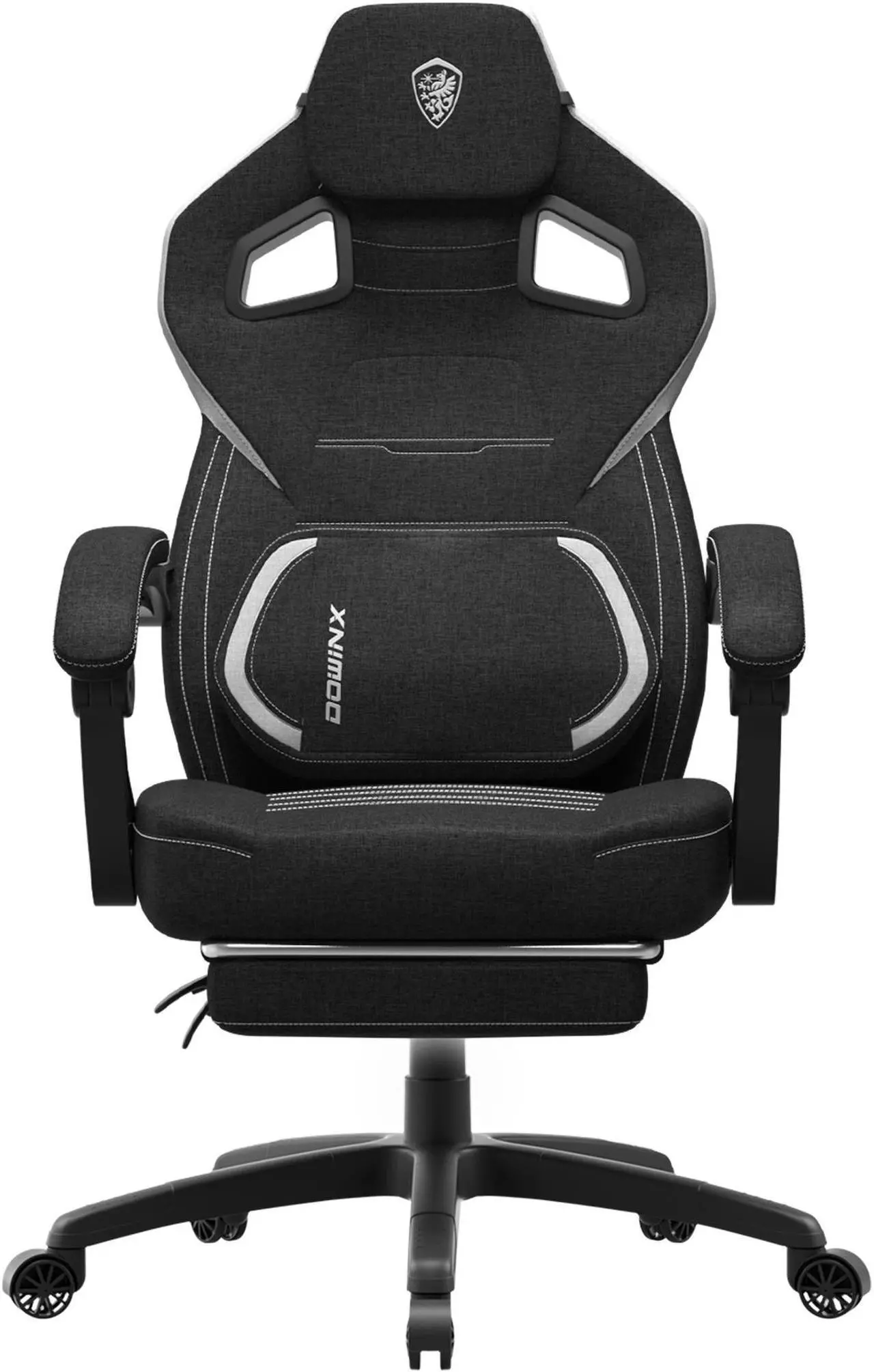 Dowinx Fabric Gaming Chair with Footrest - Big and Tall, Wide Back ...