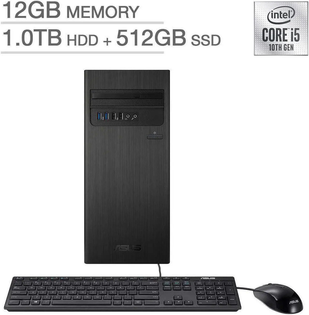 Open Box: ASUS S300TA-IB501 Desktop PC Intel Core i5-10400 2.9GHz 12GB ...