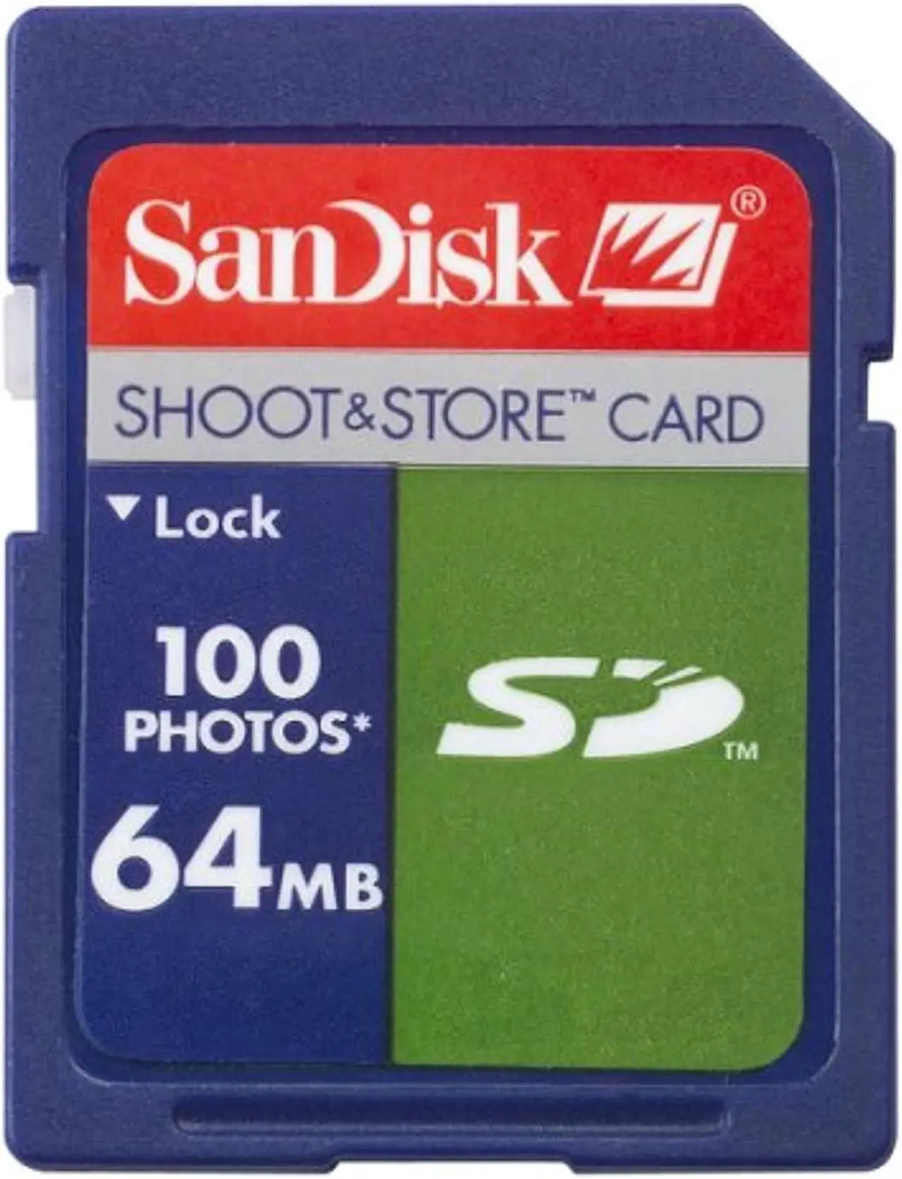 SanDisk Shoot & Store 64MB Secure Digital (SD) Flash Card Model SDSDS ...