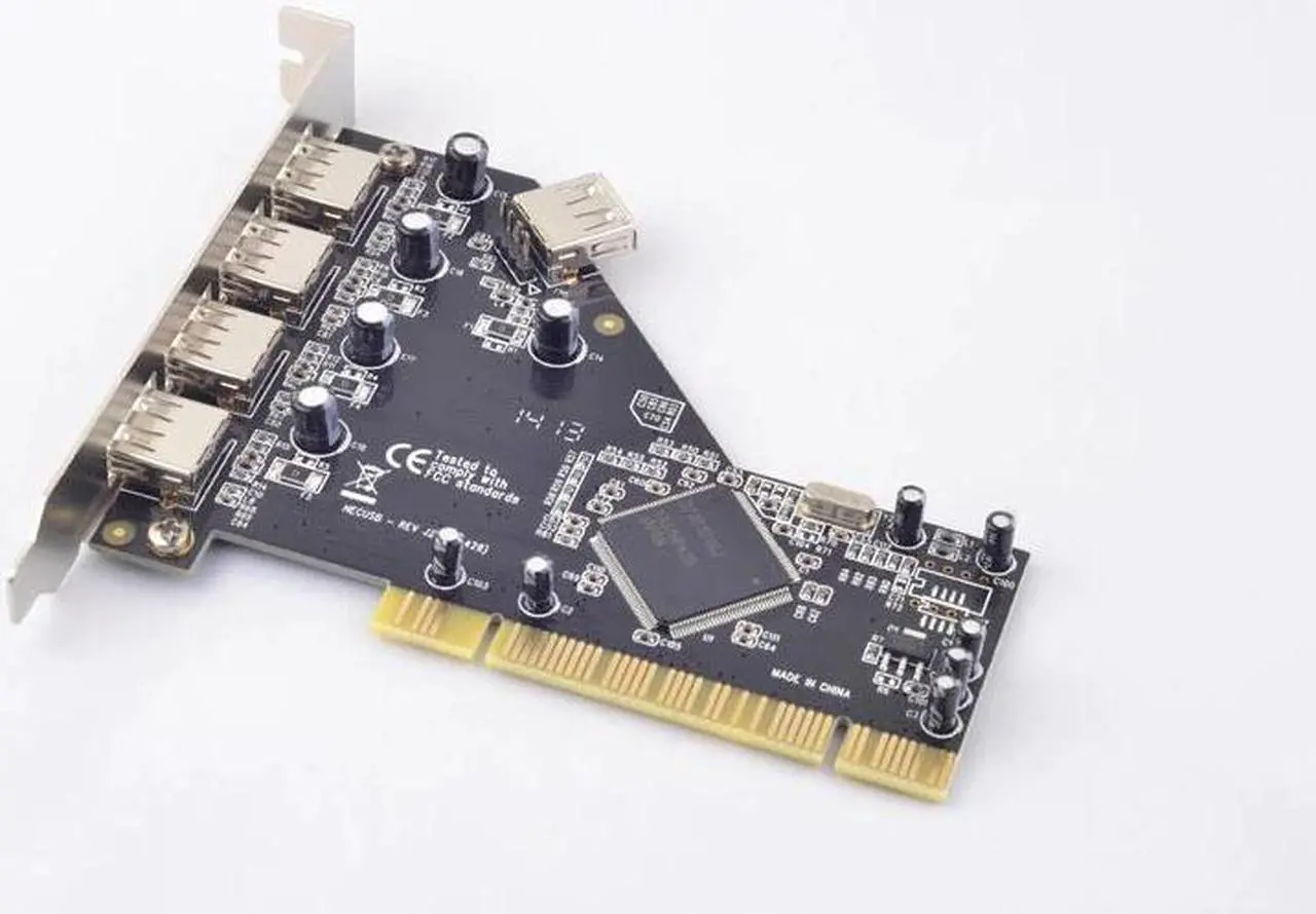 4 Port External + 1Port Internal USB2.0 PCI Host Controller Card ...