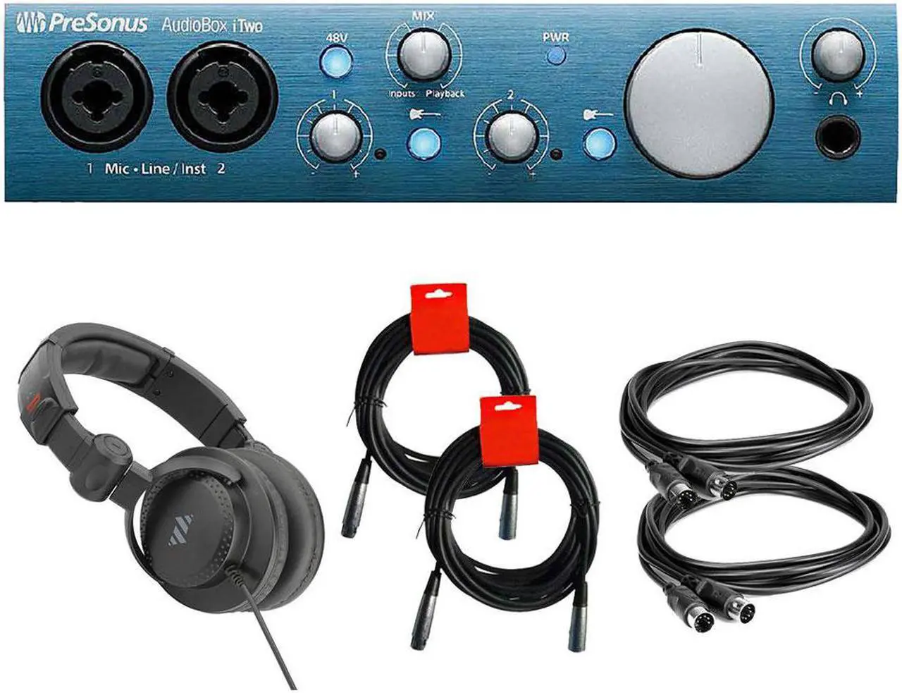 PreSonus AudioBox iTwo USB 2.0 Recording Interface Bundle with ...