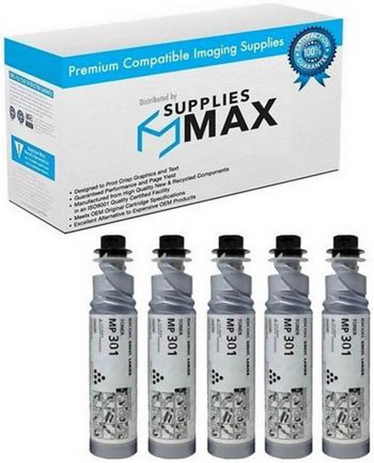 SuppliesMAX Compatible Replacement for Savin MP-301SP/MP-301SPF Black ...