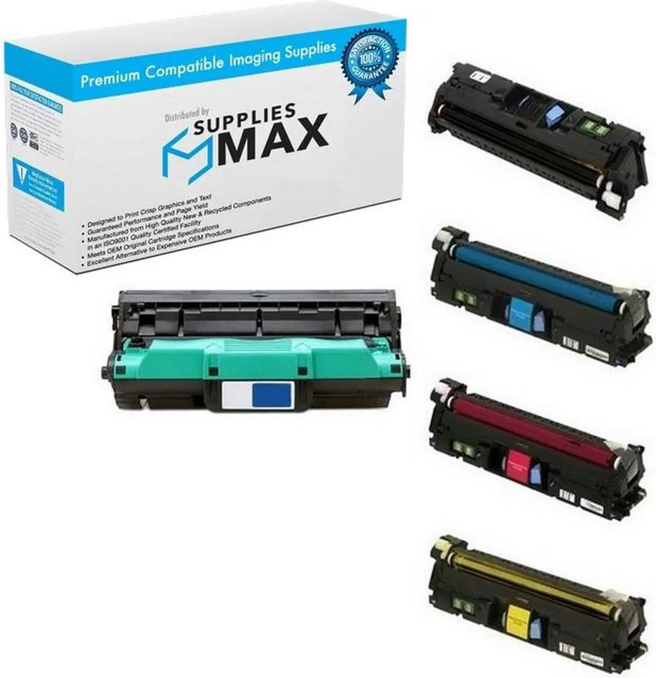 SuppliesMAX Compatible Replacement for HP Color LaserJet 2550/2800/2820 ...