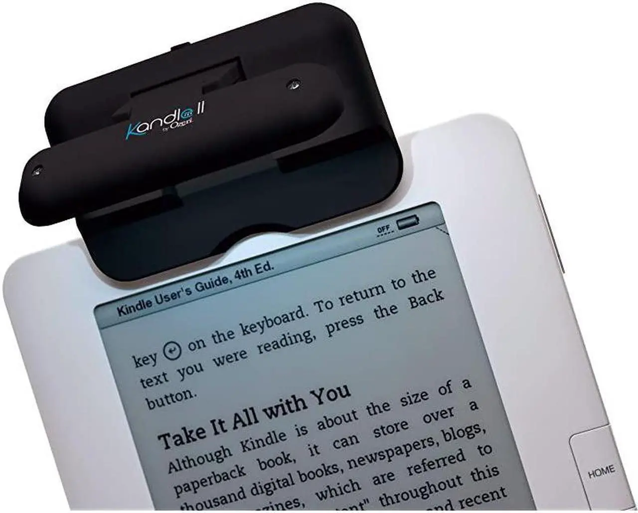 Kandle LED Reading Light Designed for Books and eReaders Black - Newegg.com