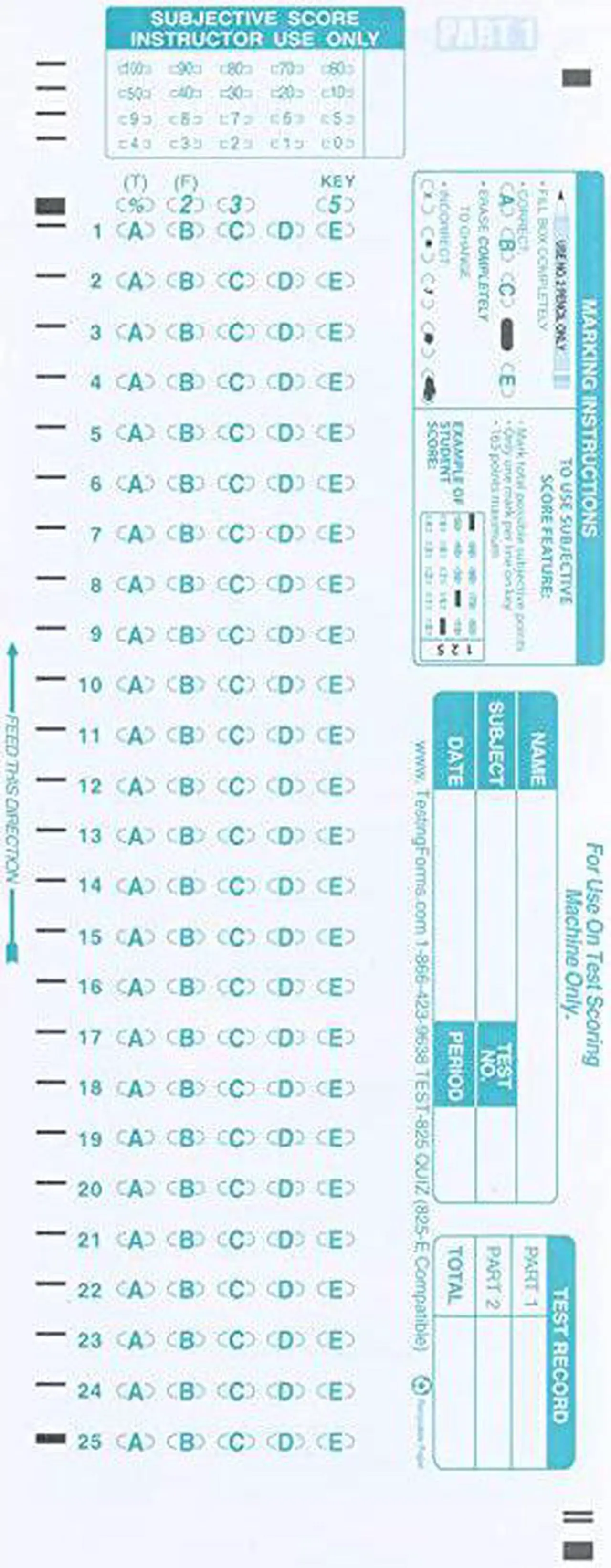 100 Sheet Pack Compatible Testing Forms - Newegg.com
