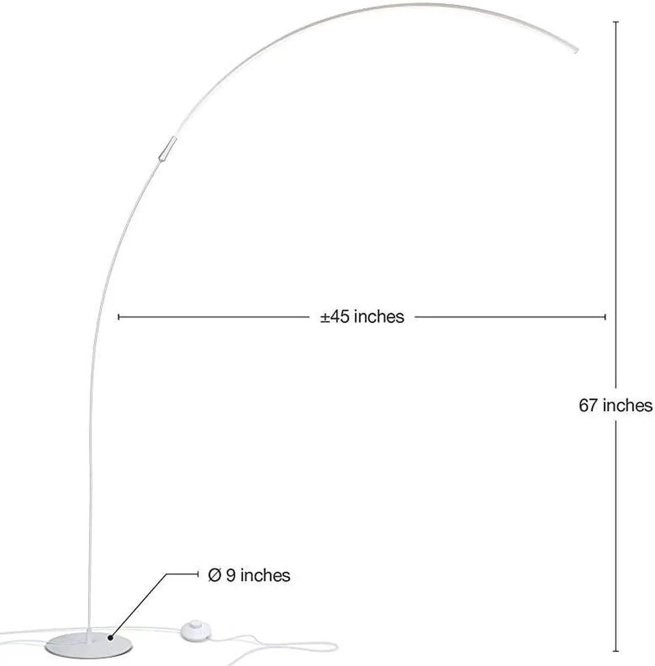 Sparq Hanging LED Arc Floor Lamp Over The Couch Contemporary Standing ...