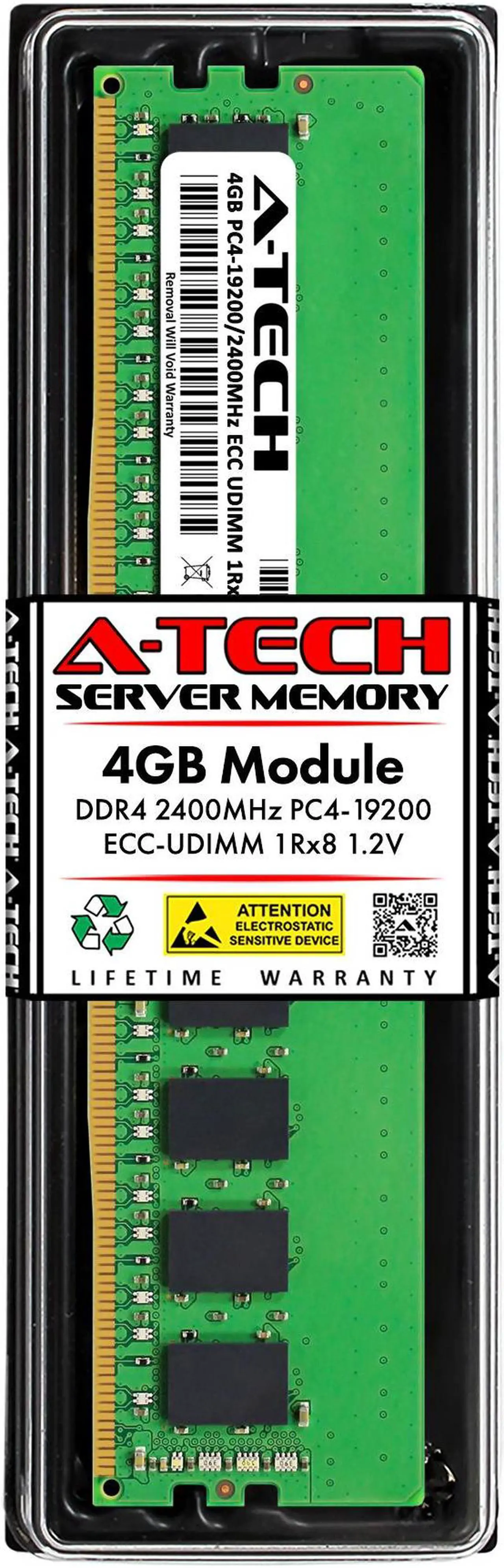 4GB RAM Replacement for HP 934796-001 | DDR4 2400MHz PC4-19200 ECC UDIMM 1Rx8 Server Memory ...