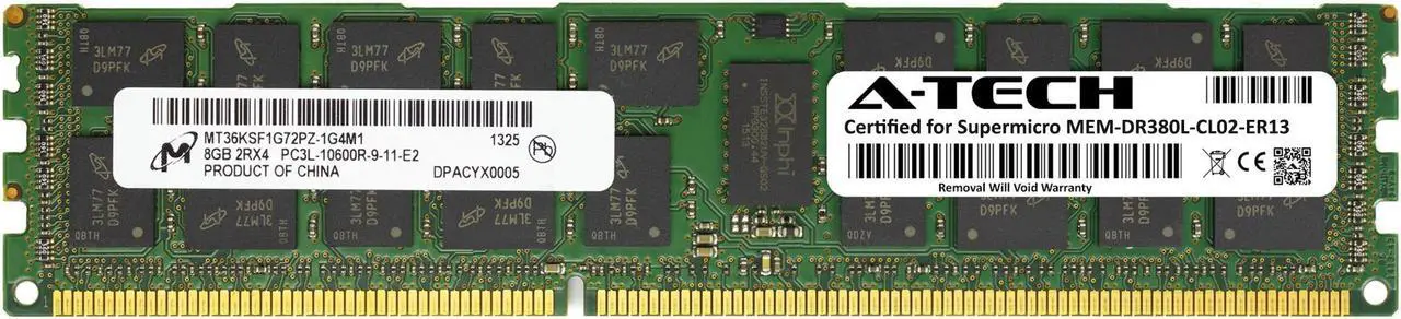 Supermicro Certified MEM-DR380L-CL02-ER13 | Micron MT36KSF1G72PZ-1G4M1 ...