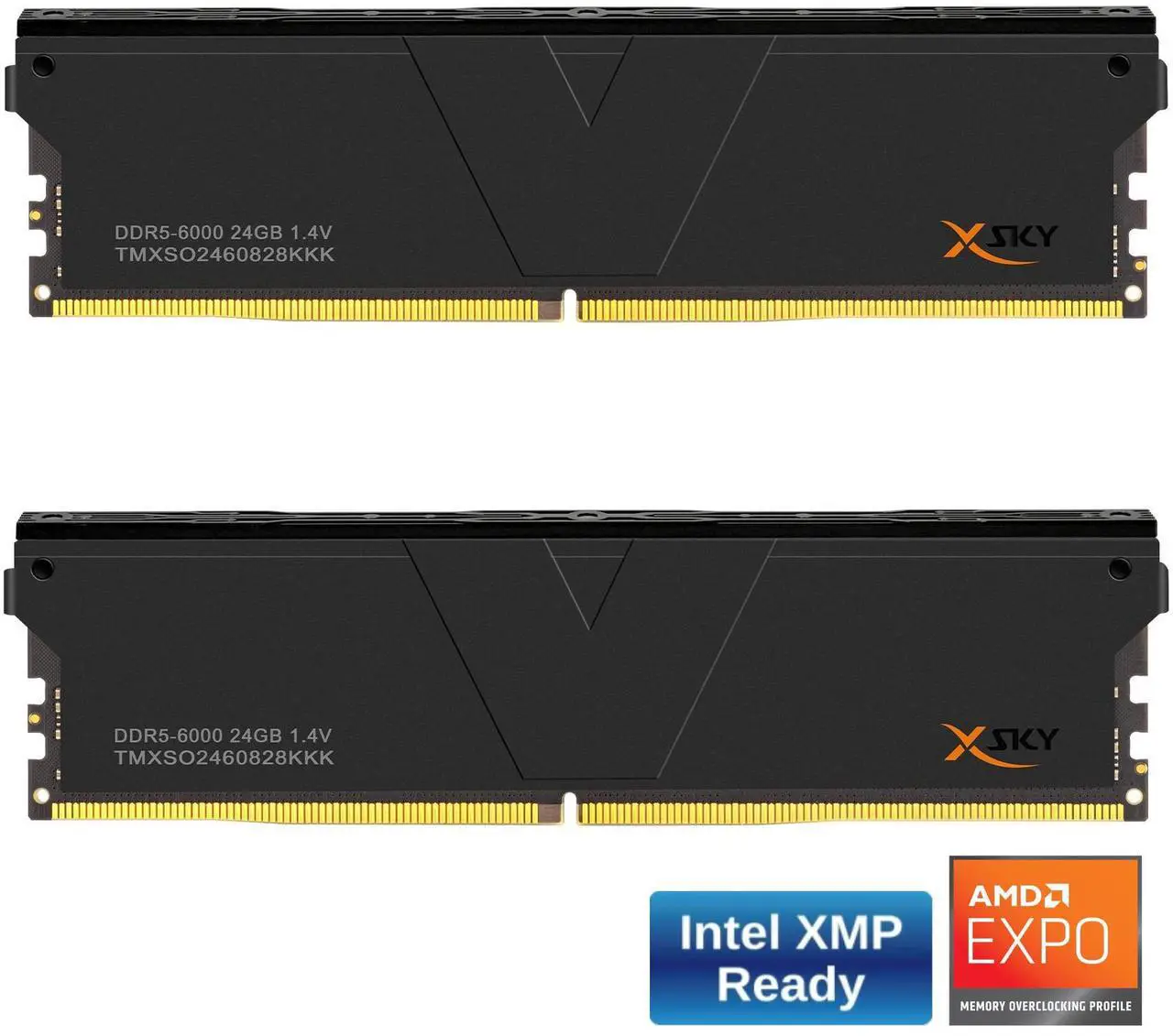 V-COLOR Manta XSky DDR5 48GB (2x24GB) 6000MHz CL28 1.4V Desktop Upgrade ...